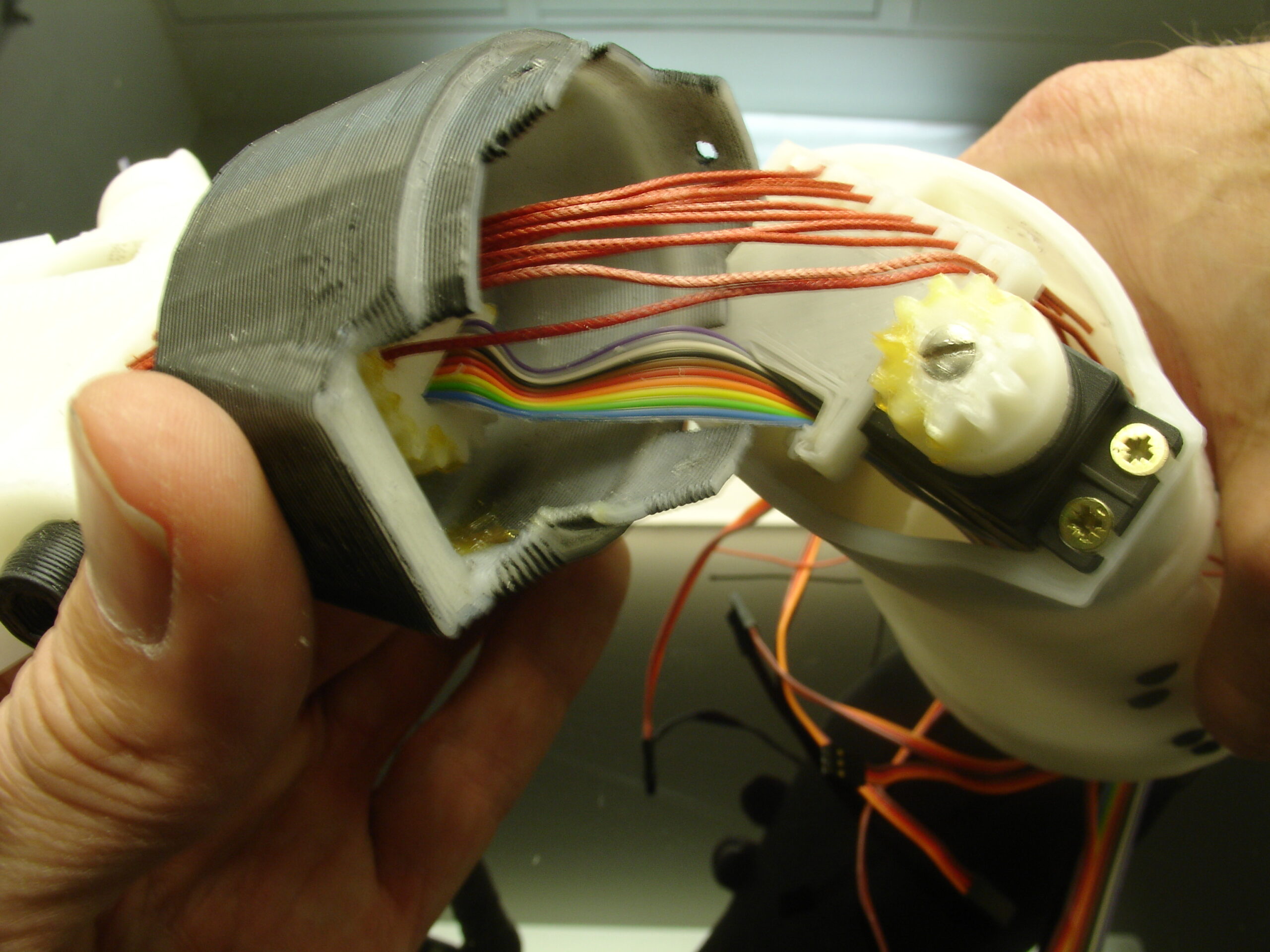 New wiring design for the hand - InMoov